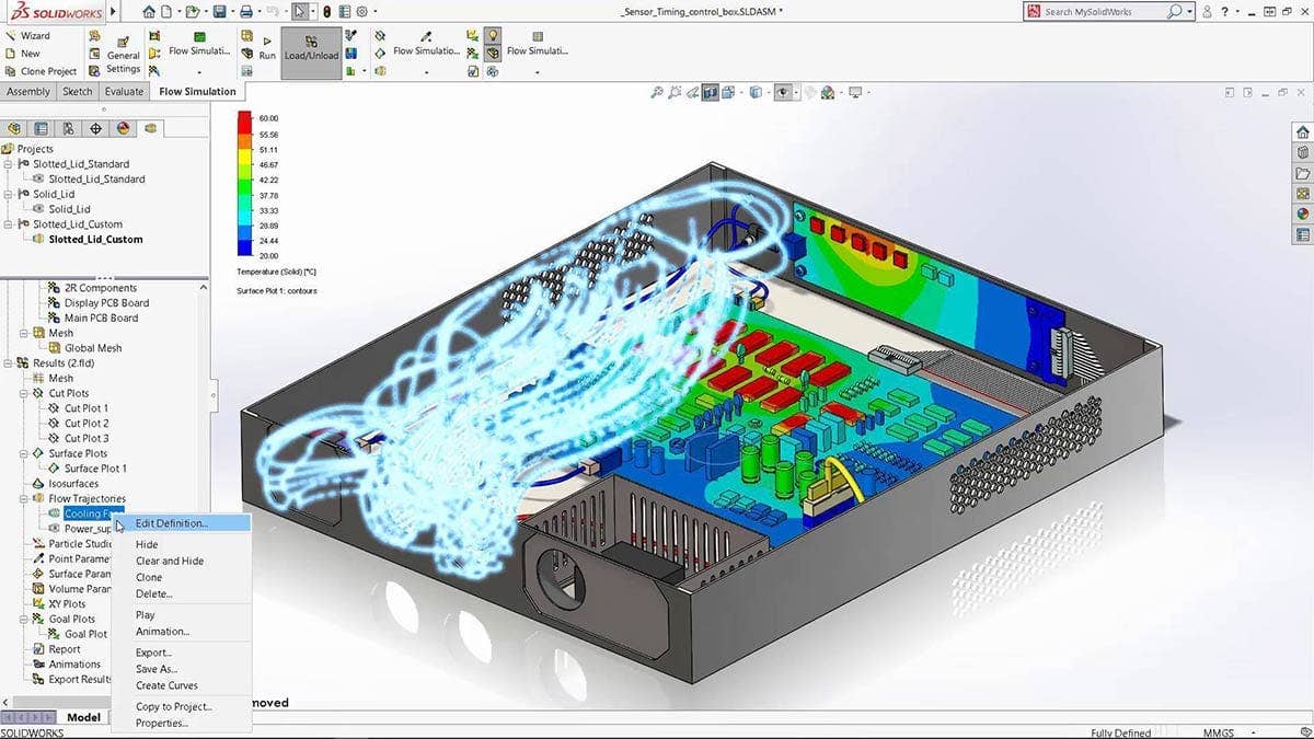 Solve Heat Transfer Challenges with SOLIDWORKS Flow Simulation