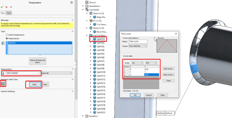 Estimating Weld Distortion with SOLIDWORKS Simulation Premium