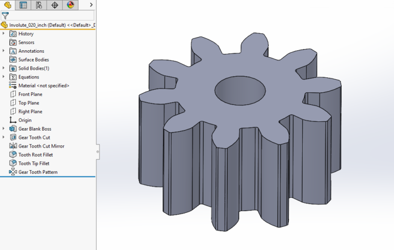 How to Model Accurate Involute Spur Gears in SOLIDWORKS